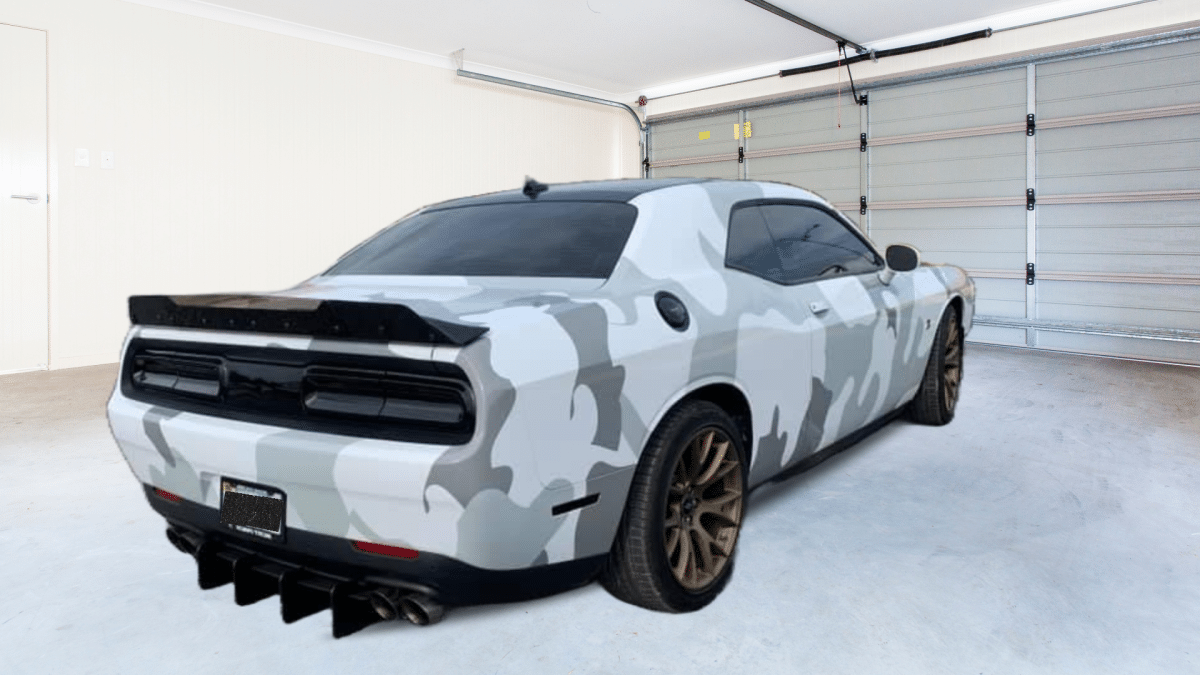 Camouflage Dodge Challenger - Tampa Auto Wraps